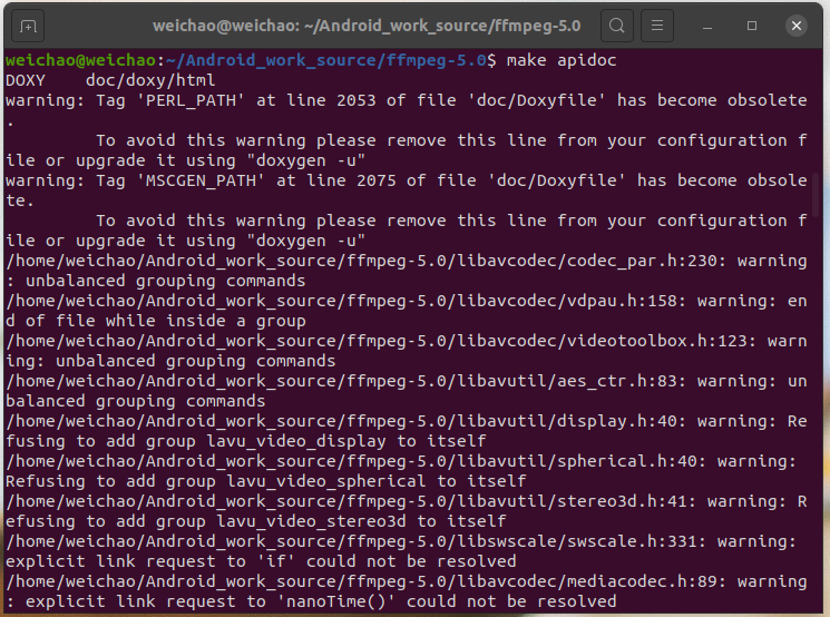 FFmpeg Examples 涉及的 API - 『魏超』的 blog